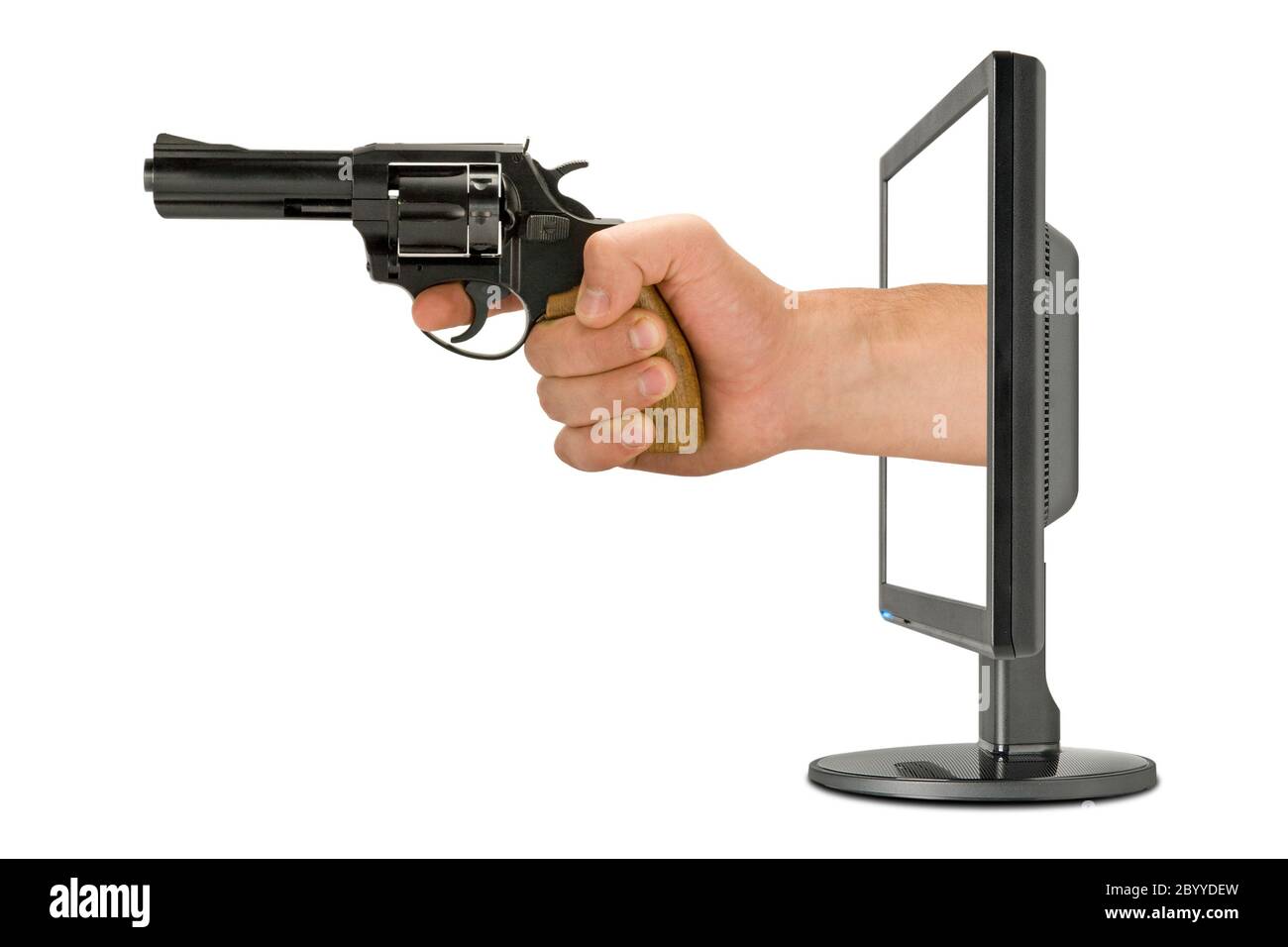 Gun shooting computer hi-res stock photography and images - Alamy