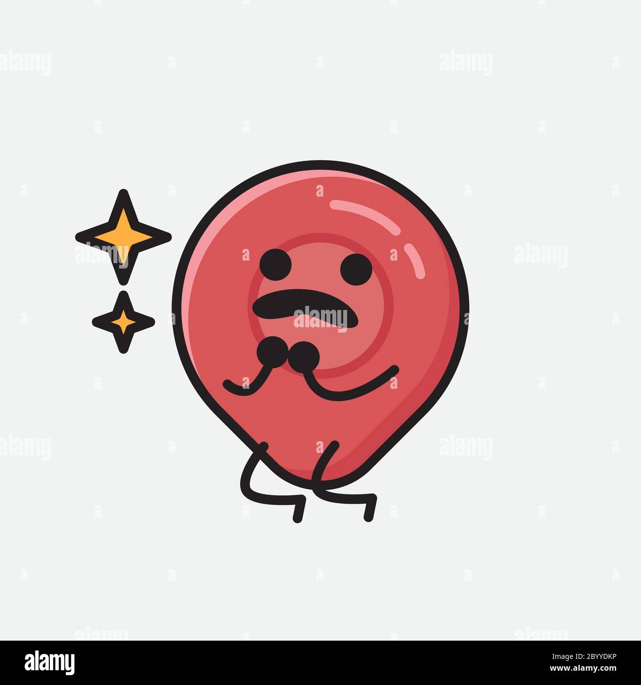 An illustration of Cute Pin Point Icon Mascot Vector Character in Flat ...