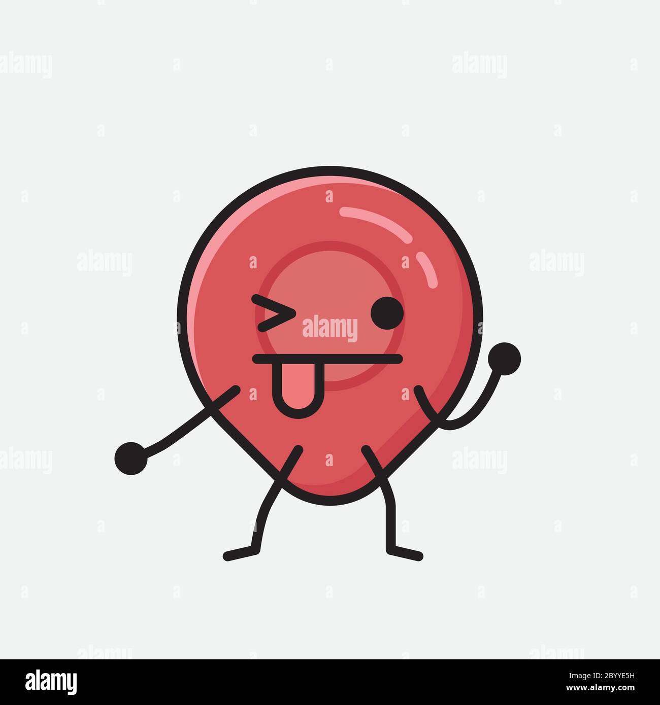 An illustration of Cute Pin Point Icon Mascot Vector Character in Flat ...