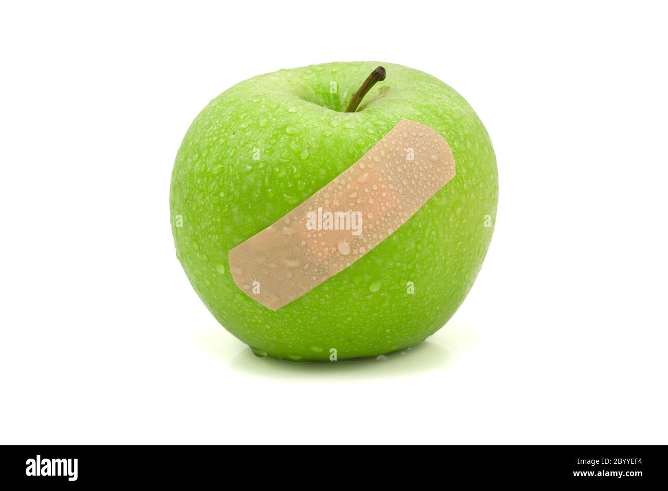 apple with plaster Stock Photo - Alamy