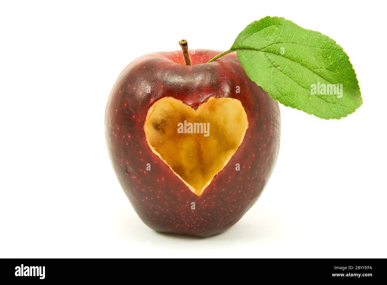 apple with a heart shape Stock Photo - Alamy