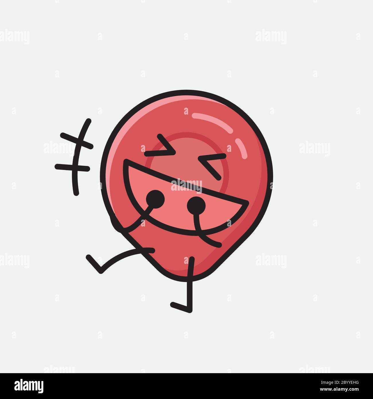 An illustration of Cute Pin Point Icon Mascot Vector Character in Flat ...