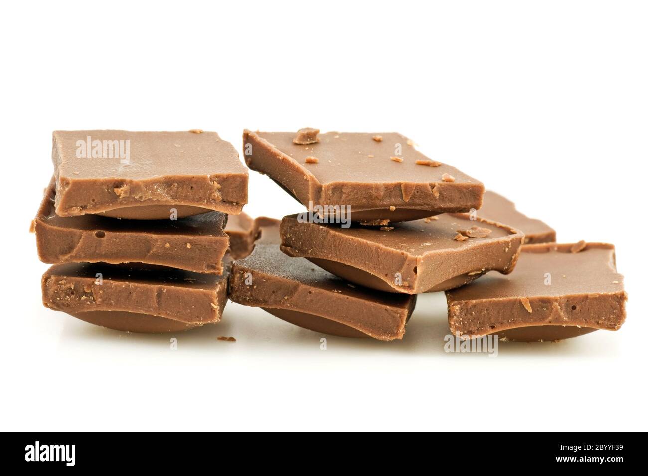 pile of milk chocolate blocks Stock Photo - Alamy
