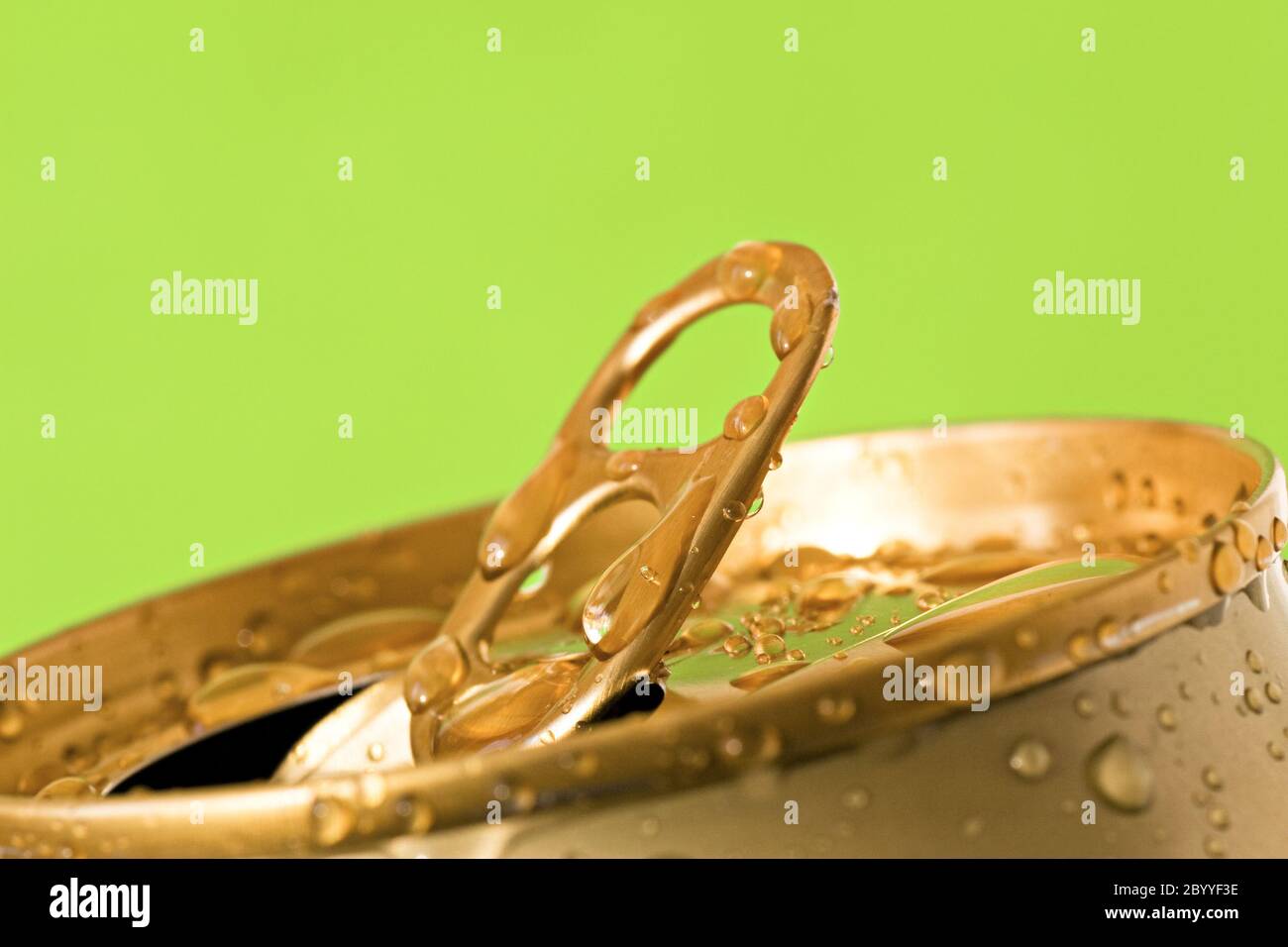opened can of cold beer Stock Photo - Alamy