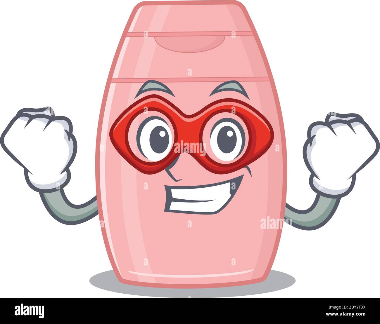 A cartoon drawing of baby cream in a Super hero character Stock Vector ...