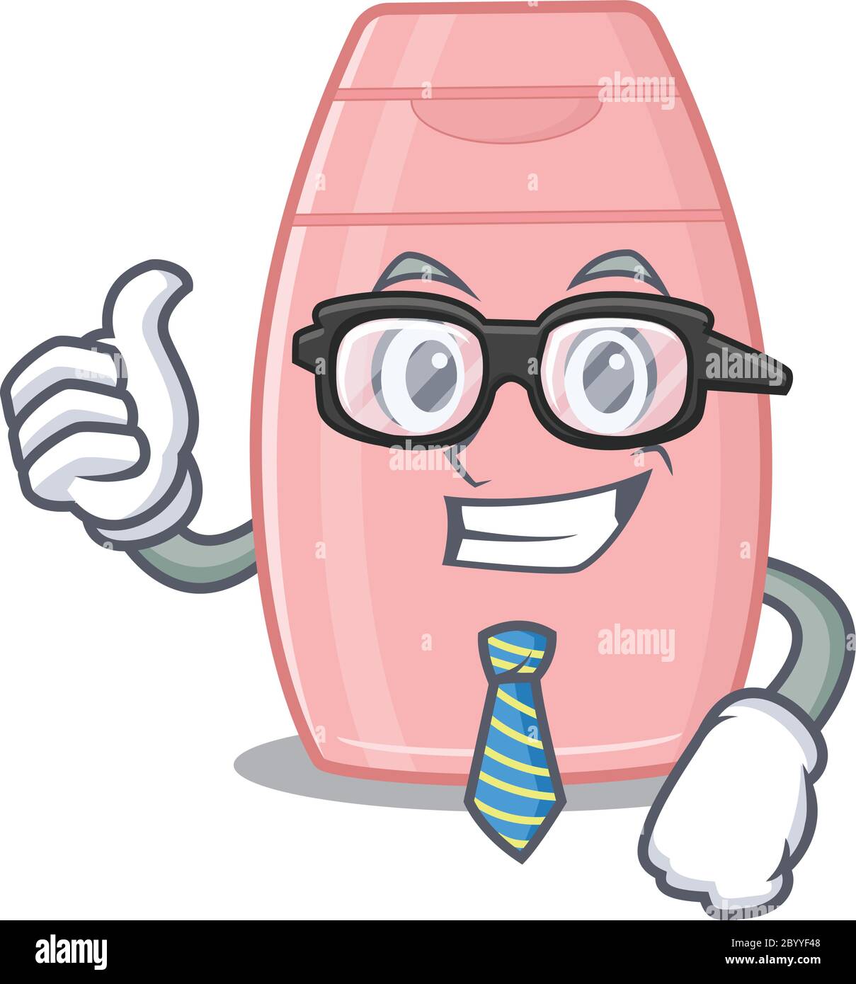 cartoon drawing of baby cream Businessman wearing glasses and tie Stock ...