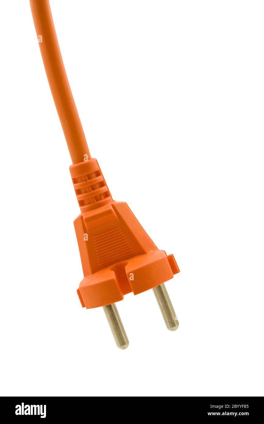 Orange connector on isolated Cut Out Stock Images & Pictures - Alamy