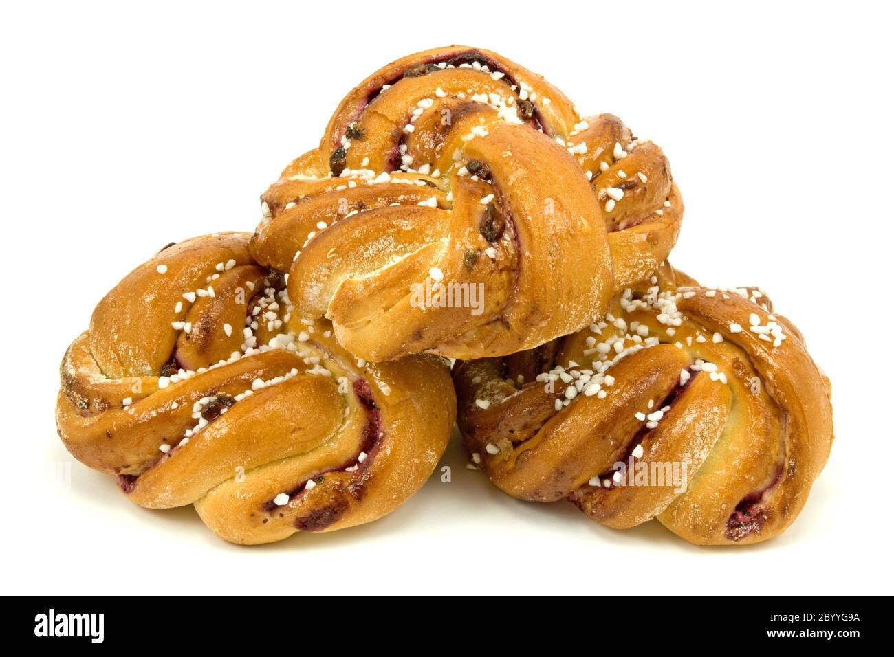 three fresh buns Stock Photo - Alamy