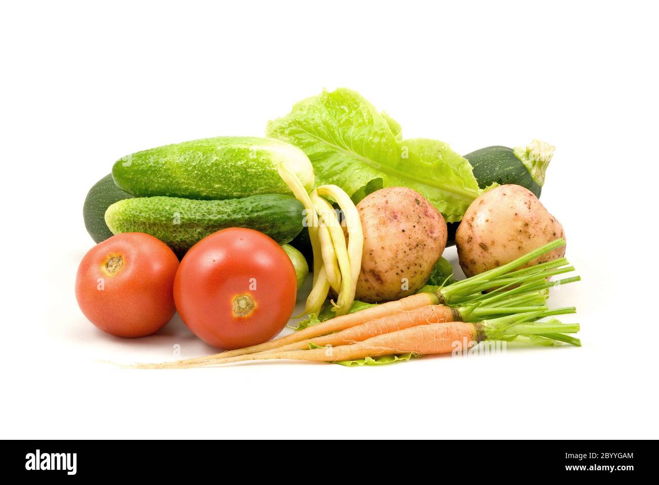vegetables on a white background Stock Photo - Alamy