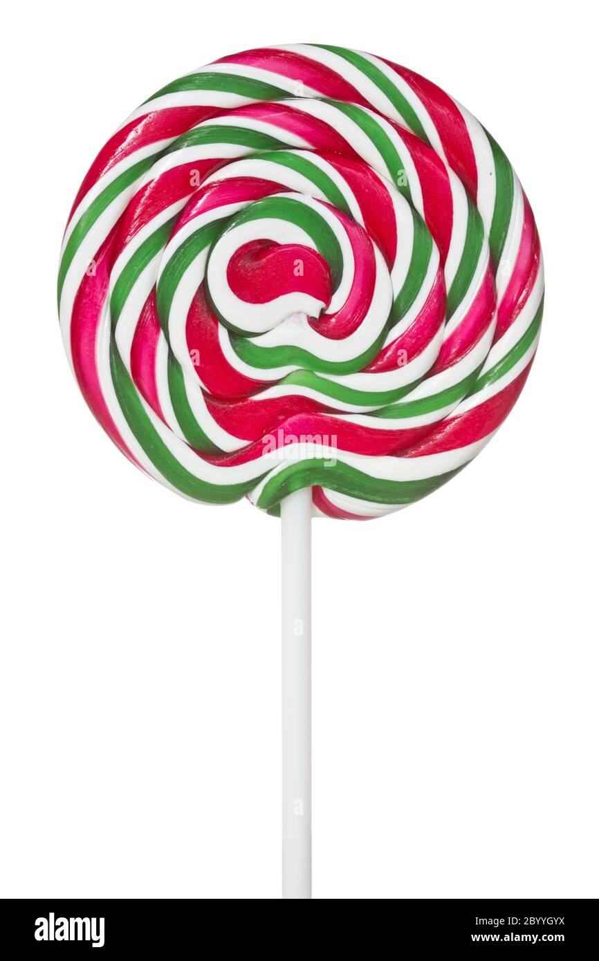 Colorful spiral lollipop Stock Photo - Alamy
