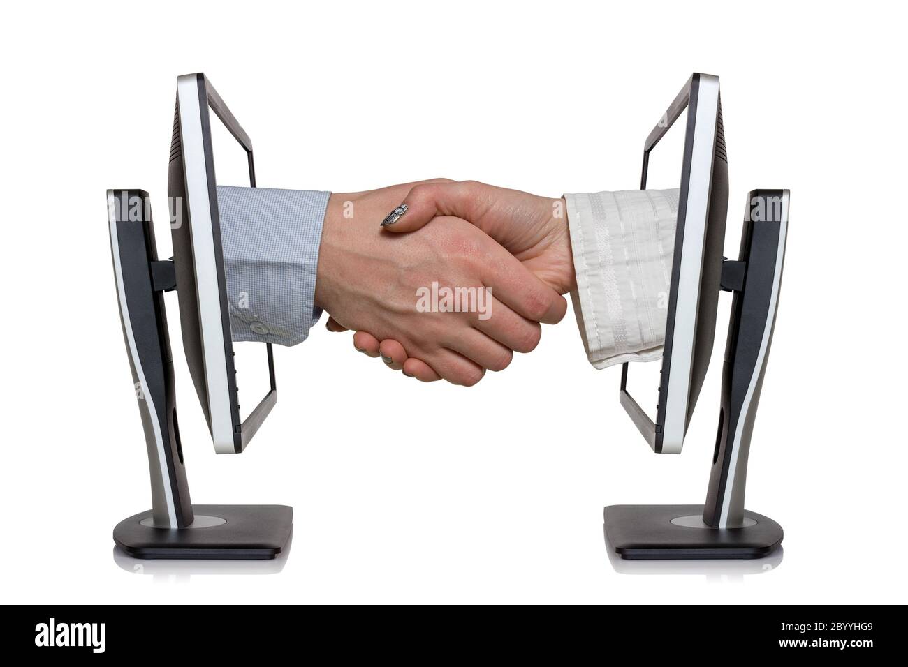 Virtual Handshake High Resolution Stock Photography and Images - Alamy