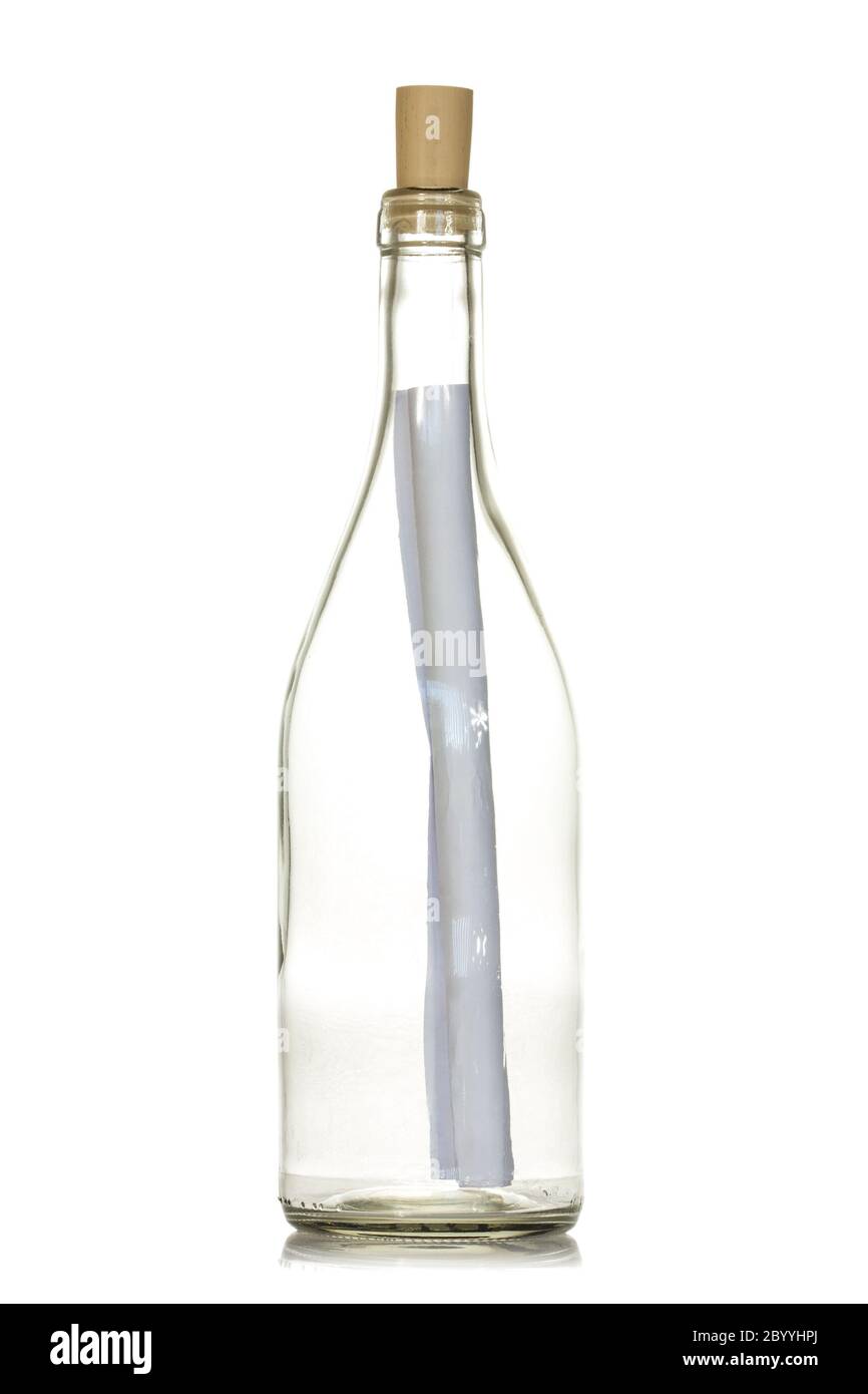 Letter or message in a bottle Stock Photo - Alamy
