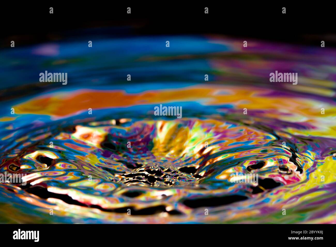 Colorful and Creative Water Drop Creations Stock Photo - Alamy