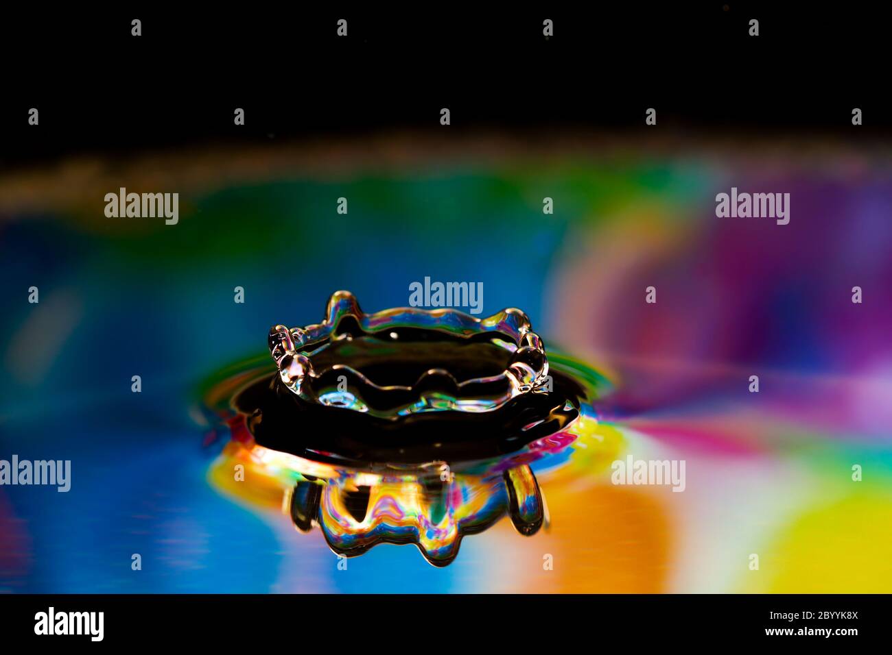 Colorful and Creative Water Drop Creations Stock Photo - Alamy