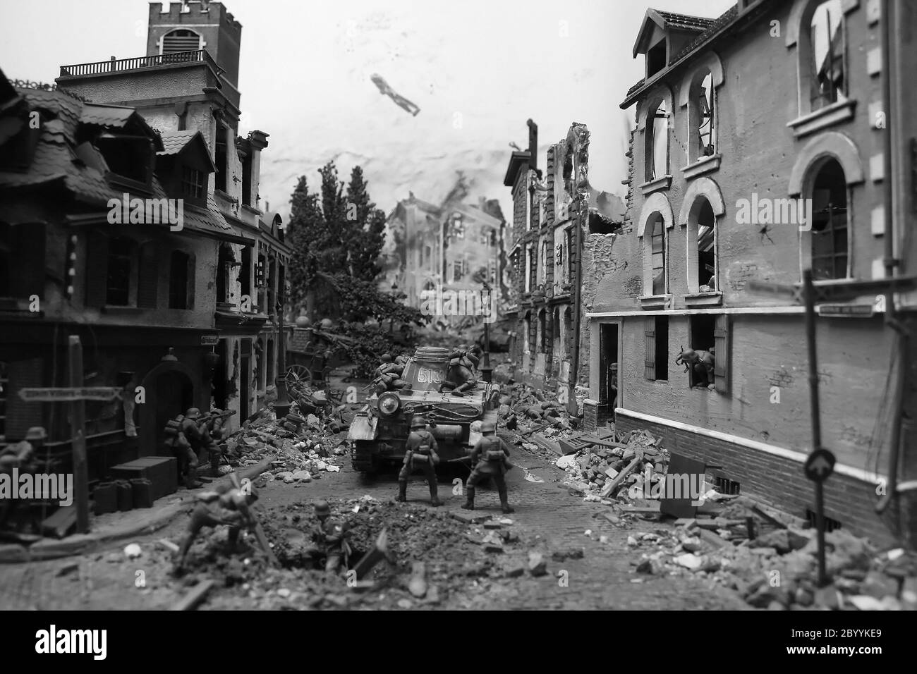 Miniature set Black and White Stock Photos & Images - Alamy