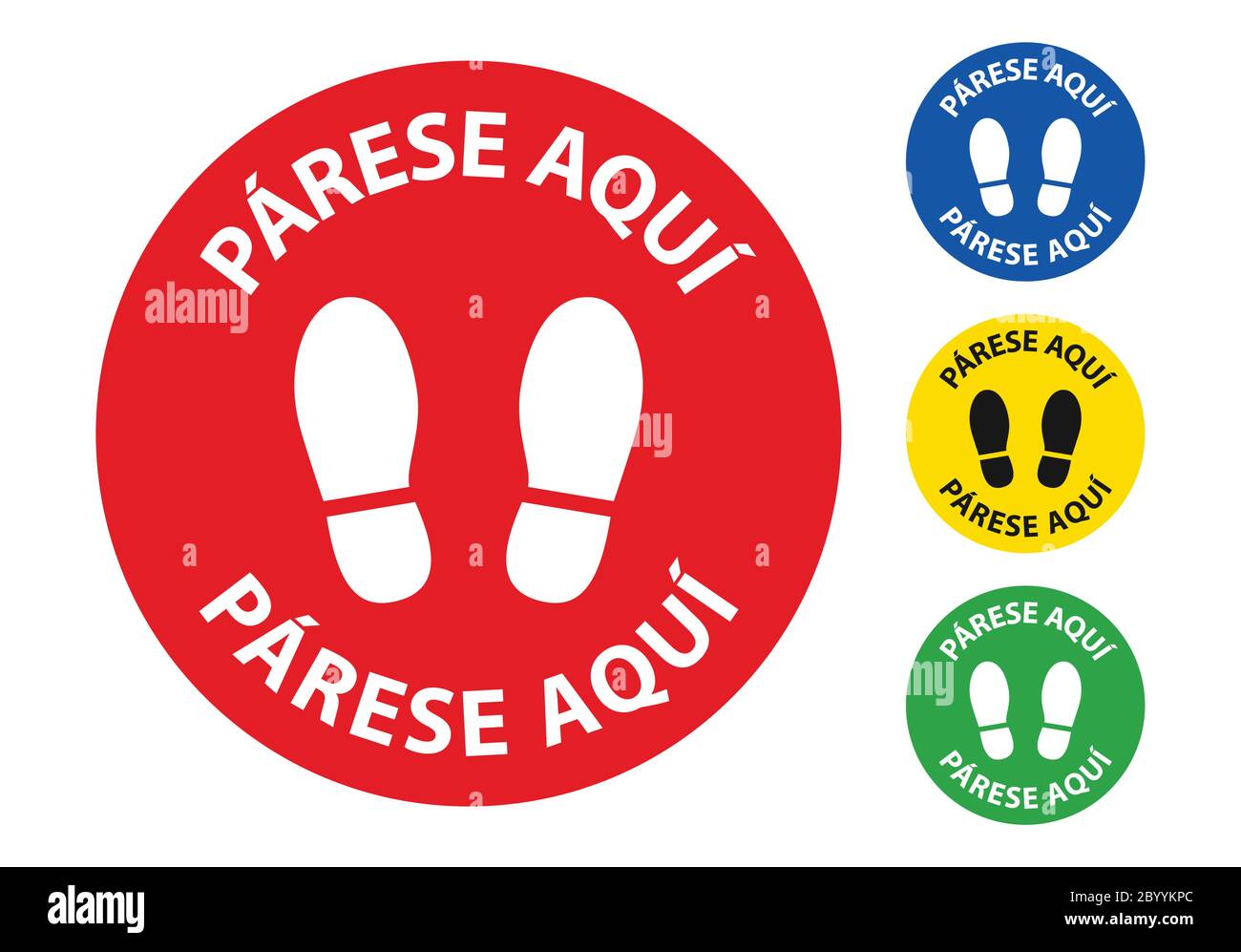 Notice please keep apart and practice social distancing to stop the ...