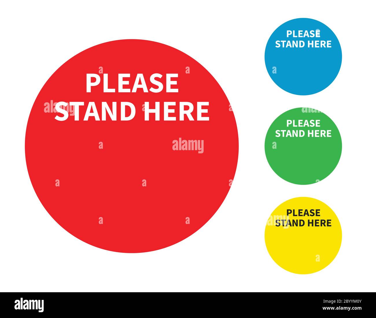 Notice please keep apart and practice social distancing to stop the ...