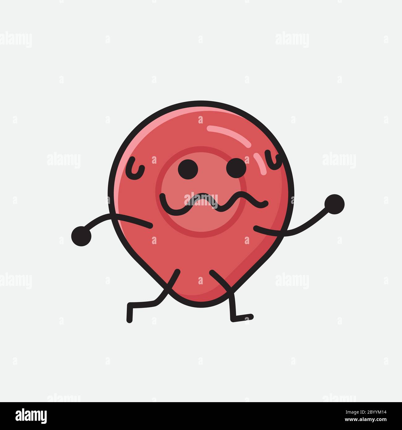 An illustration of Cute Pin Point Icon Mascot Vector Character in Flat ...