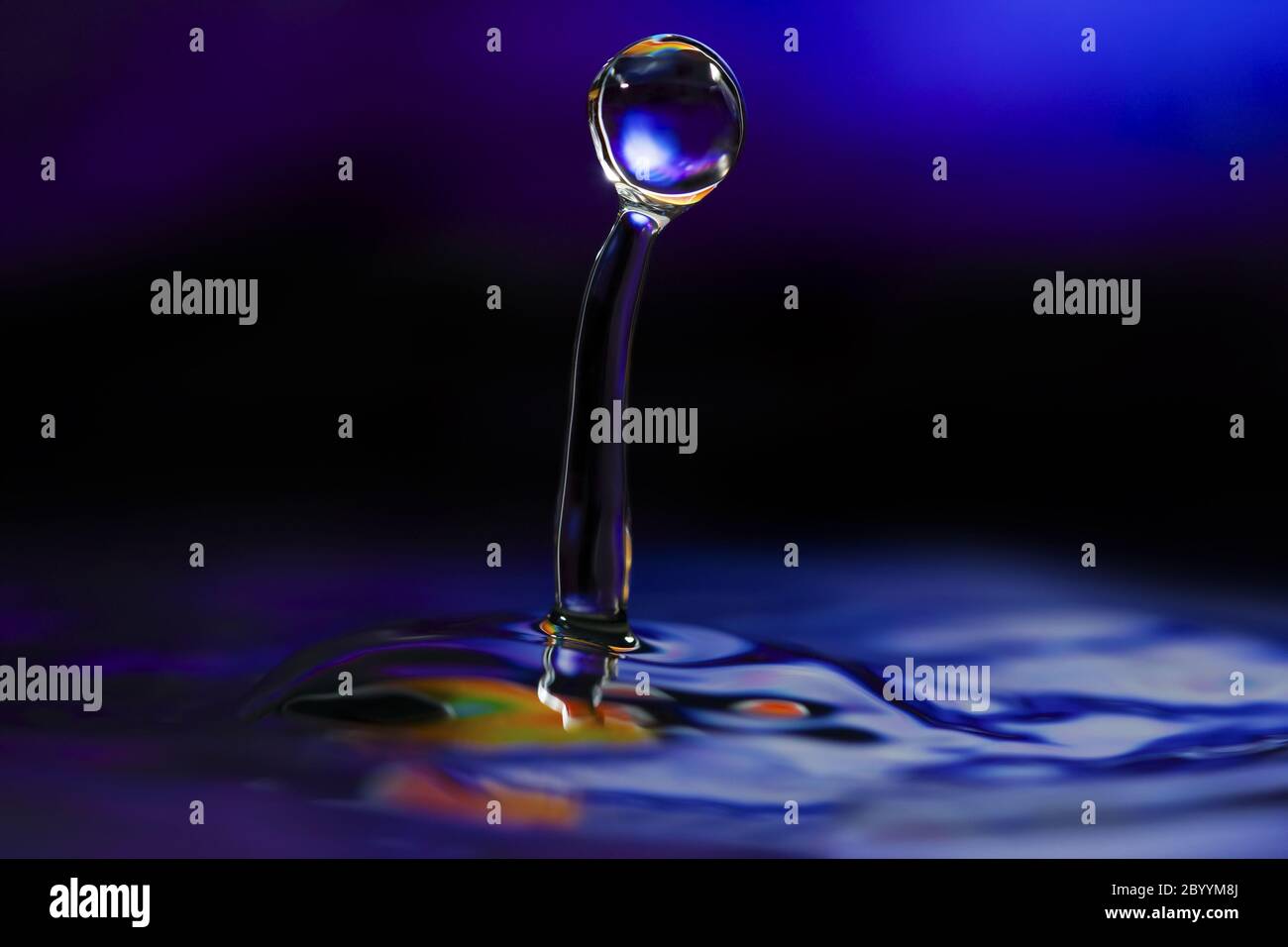 Colorful and Creative Water Drop Creations Stock Photo - Alamy