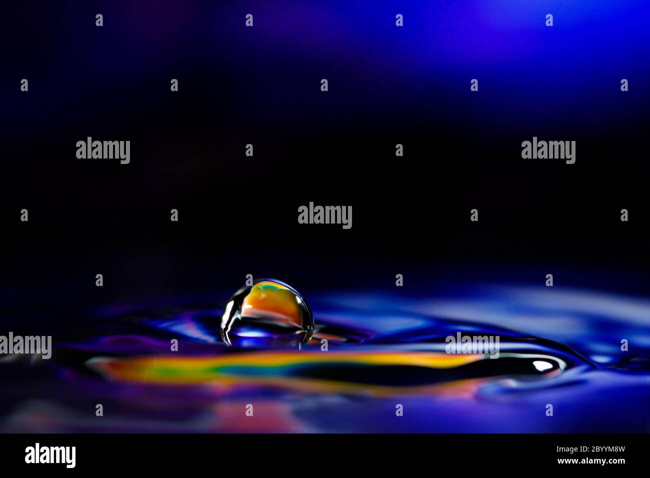 Colorful and Creative Water Drop Creations Stock Photo - Alamy
