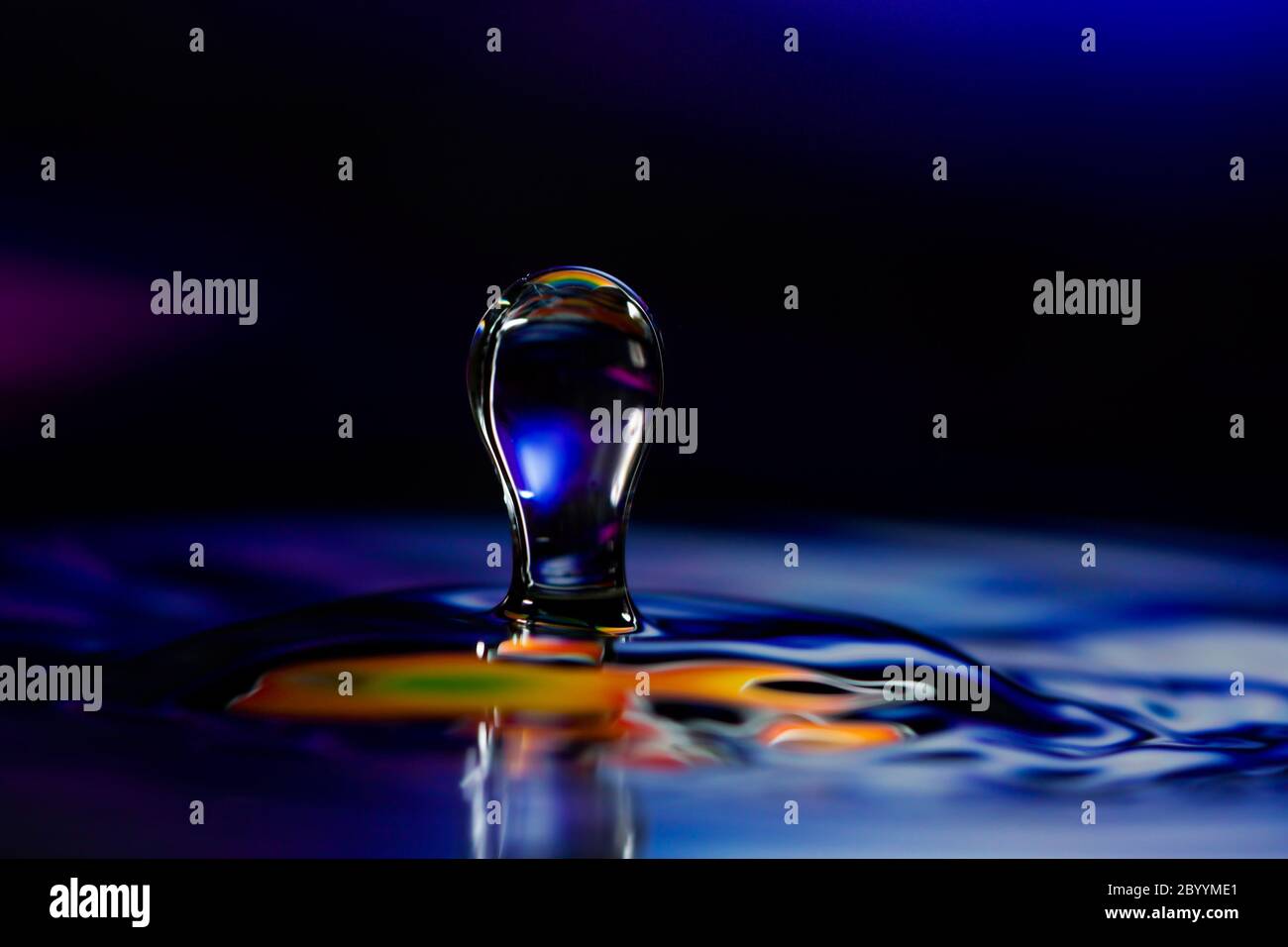Colorful Water Drop Sculptures Stock Photo - Alamy