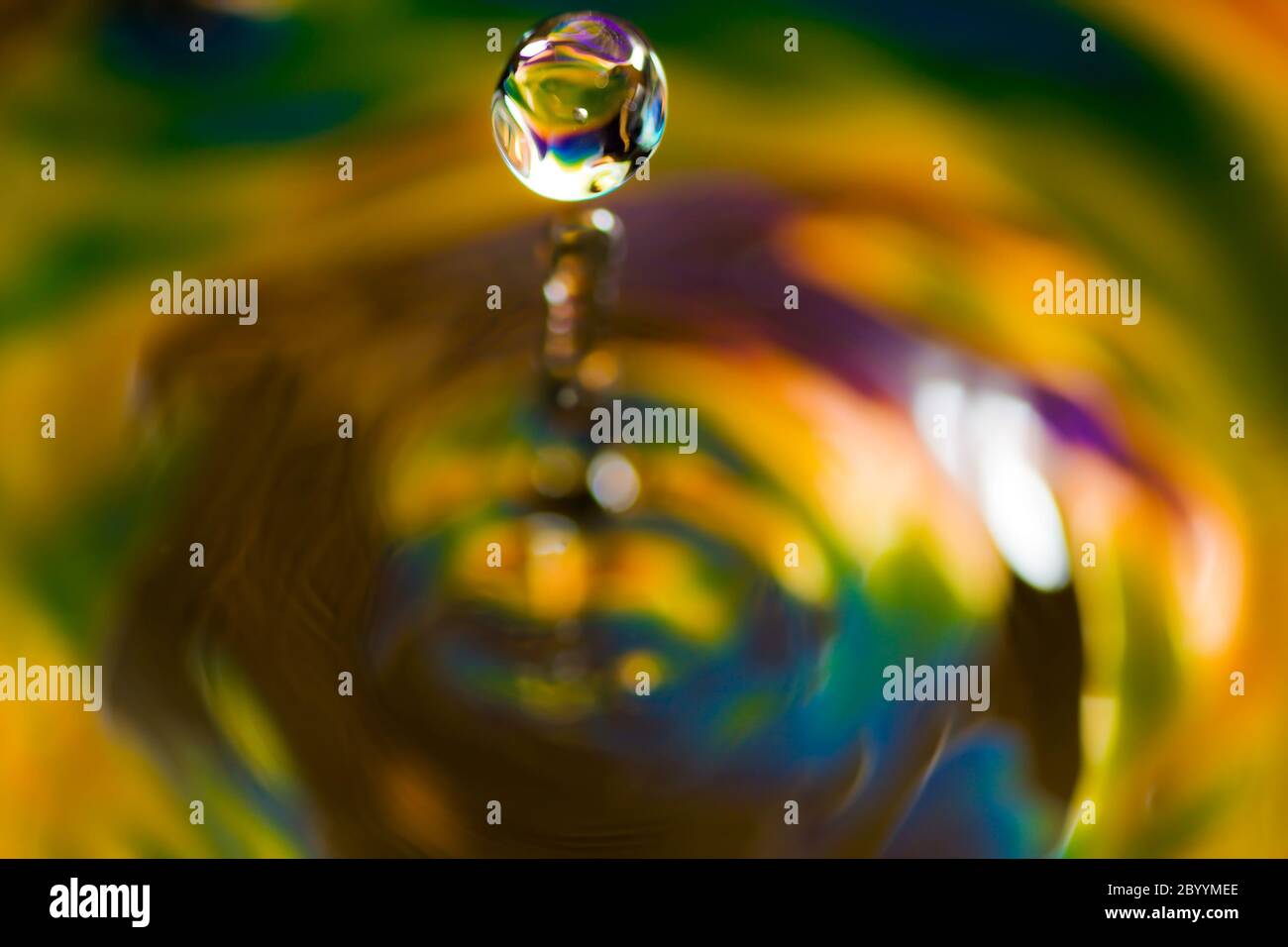 Colorful and Creative Water Drop Creations Stock Photo - Alamy