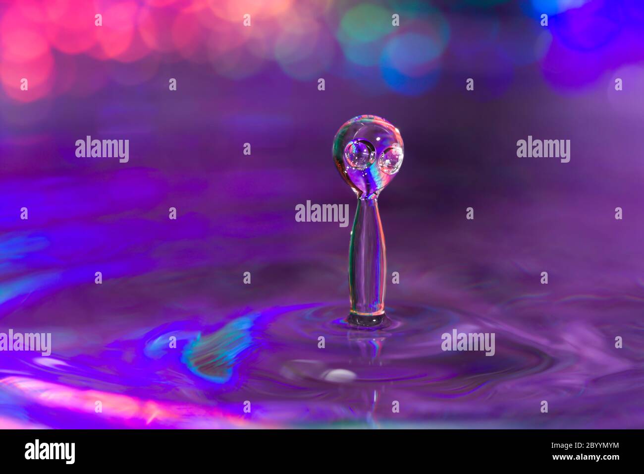 Water Drop Column of Water Stock Photo - Alamy