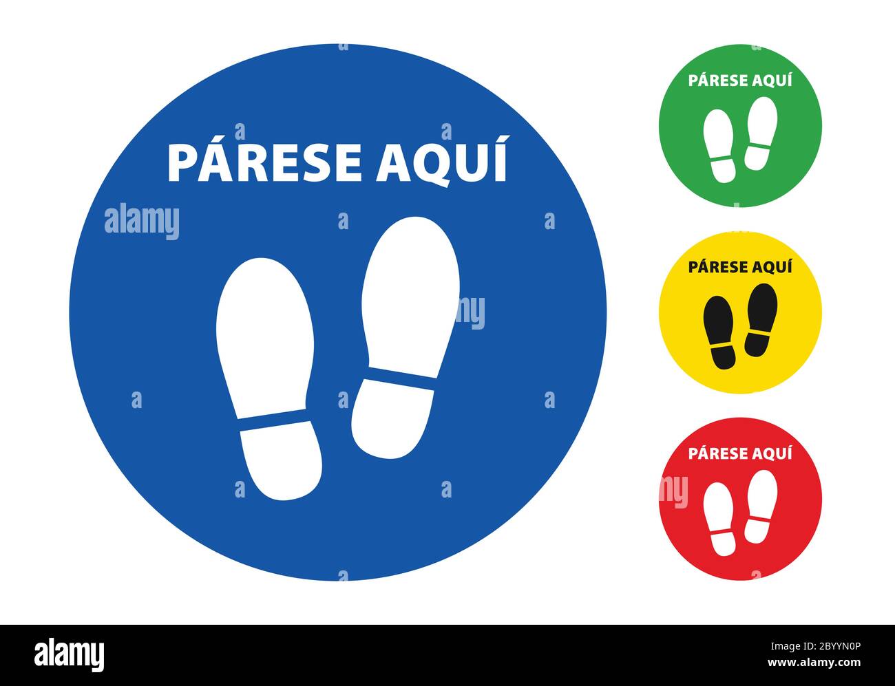 Notice please keep apart and practice social distancing to stop the ...