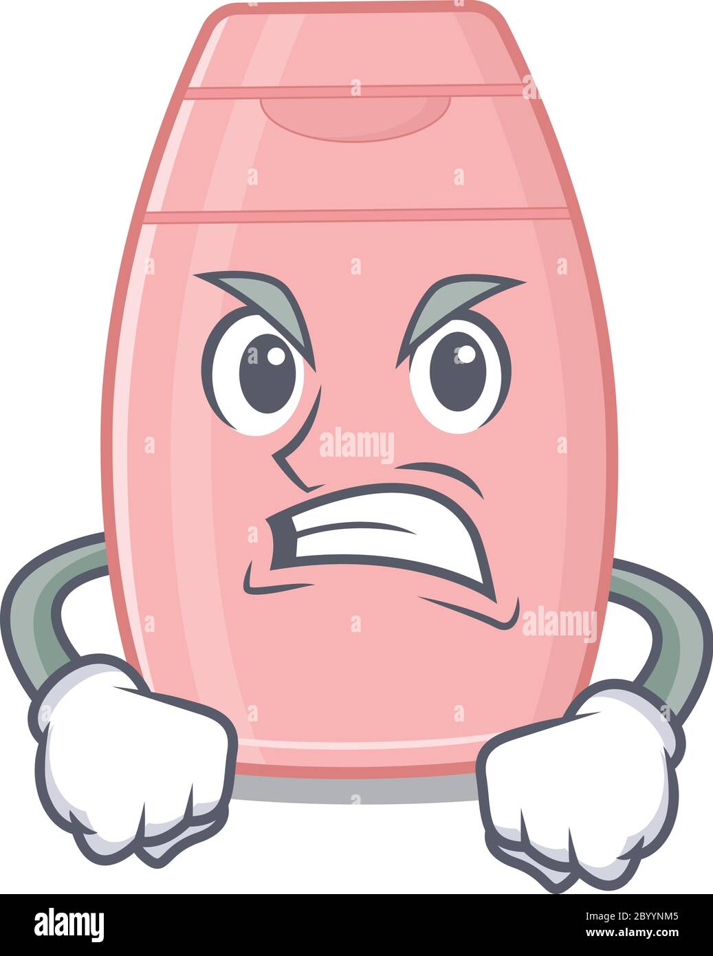 A cartoon picture of baby cream showing an angry face Stock Vector ...