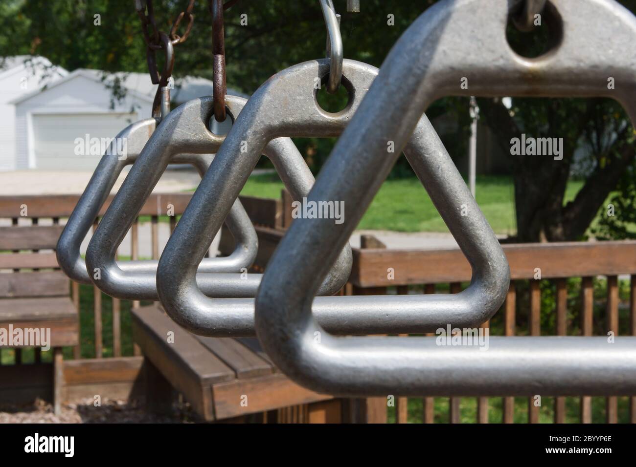 Climbing Rings at the Park Stock Photo - Alamy