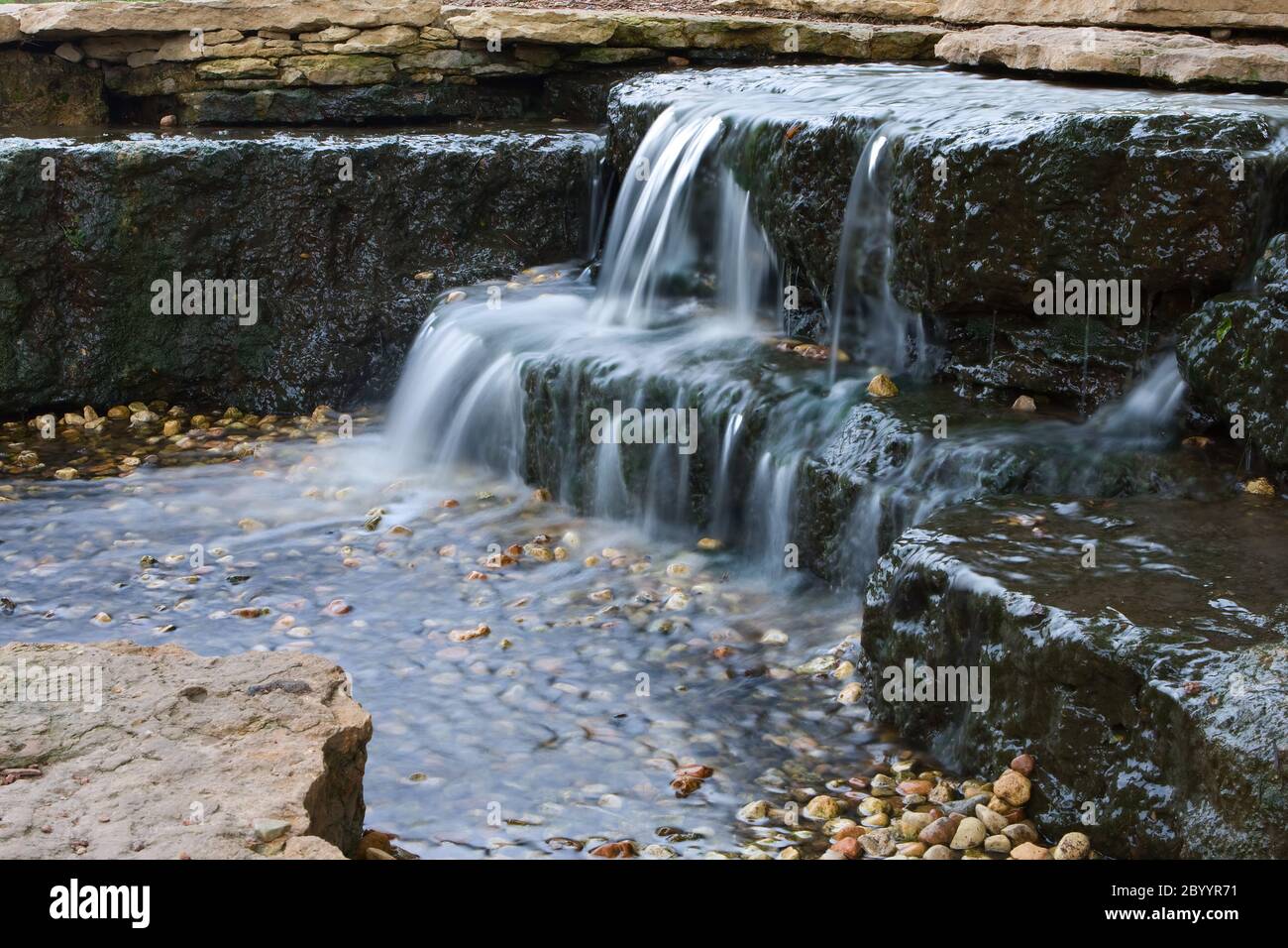 Beautiful cascading waterfall Stock Photo - Alamy