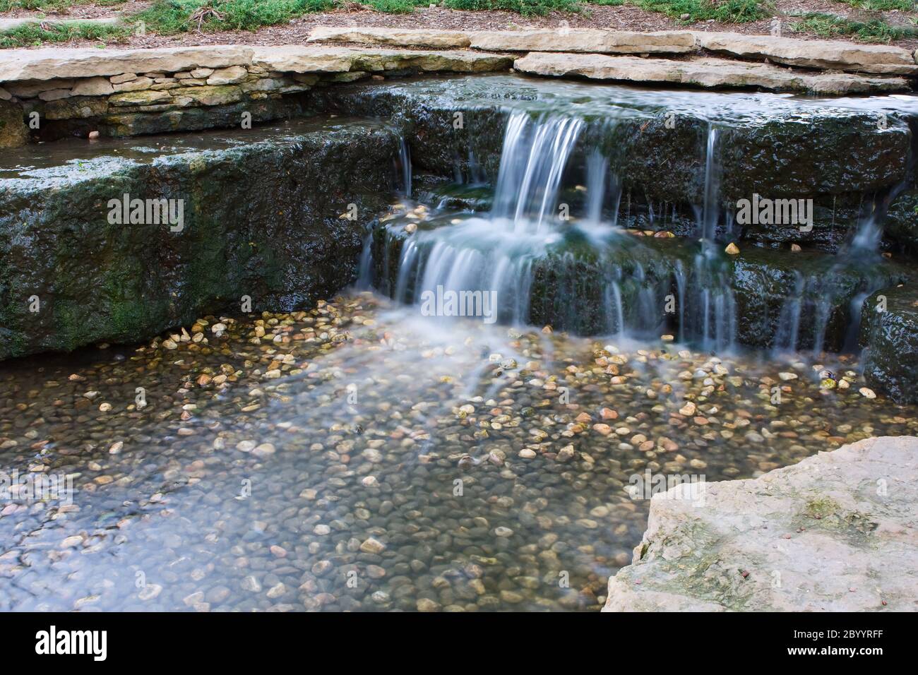 Beautiful cascading waterfall Stock Photo - Alamy