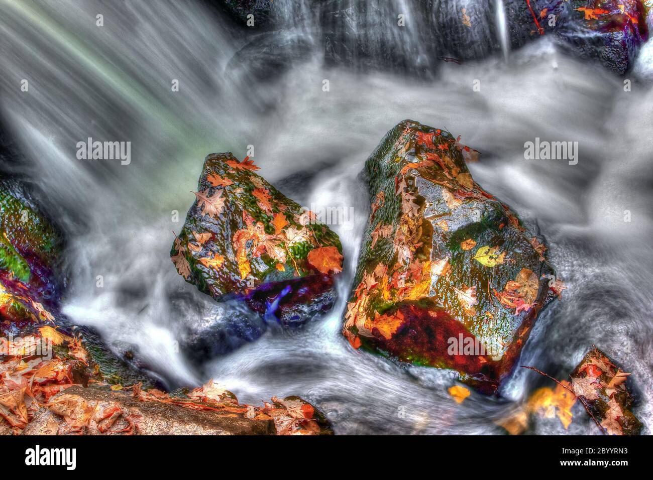 Smooth Water in HDR High Dynamic Range Stock Photo - Alamy
