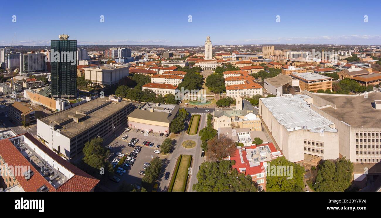 Aerial university of texas hi-res stock photography and images - Alamy