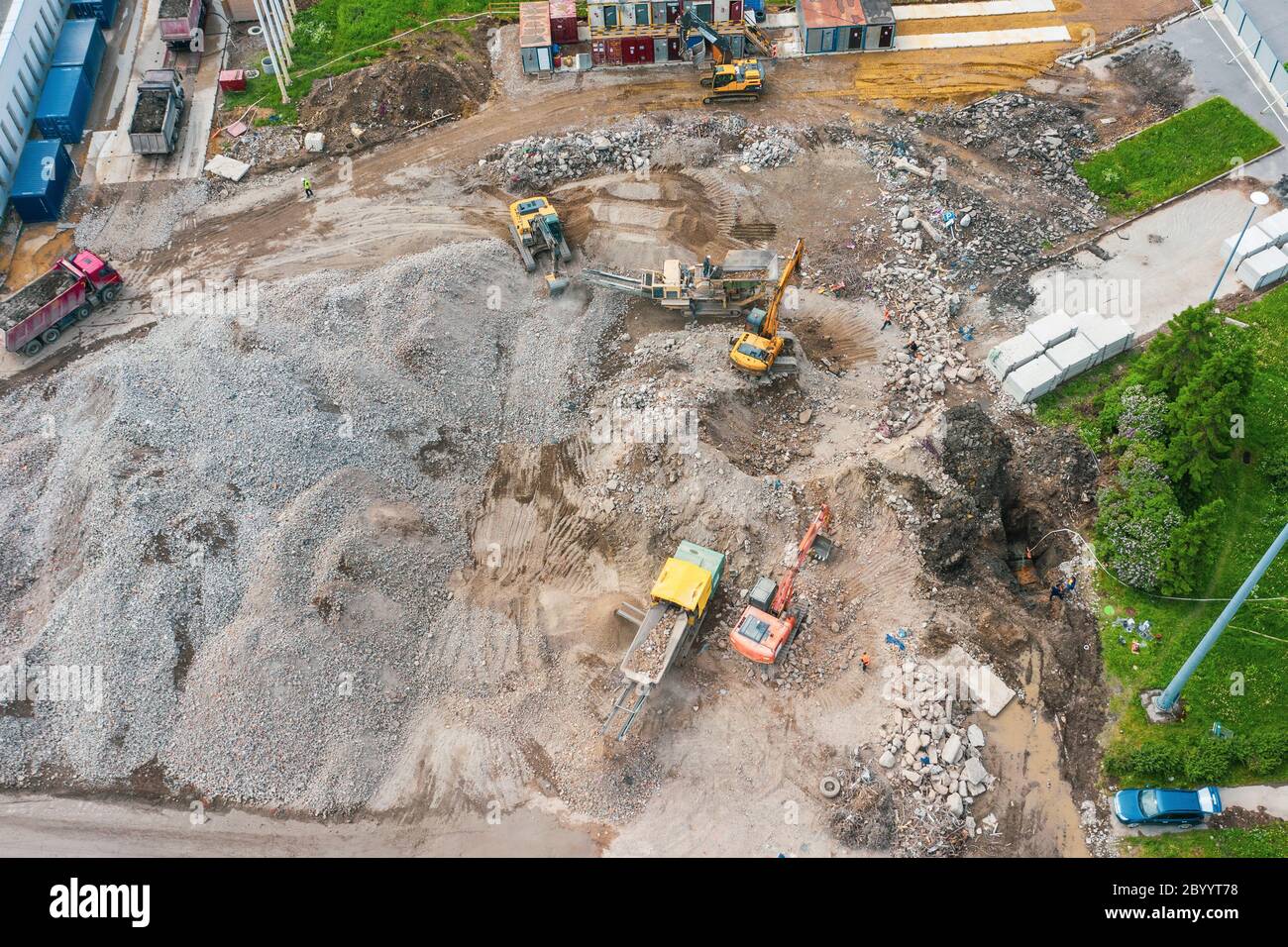 Cement work demolished hi-res stock photography and images - Alamy