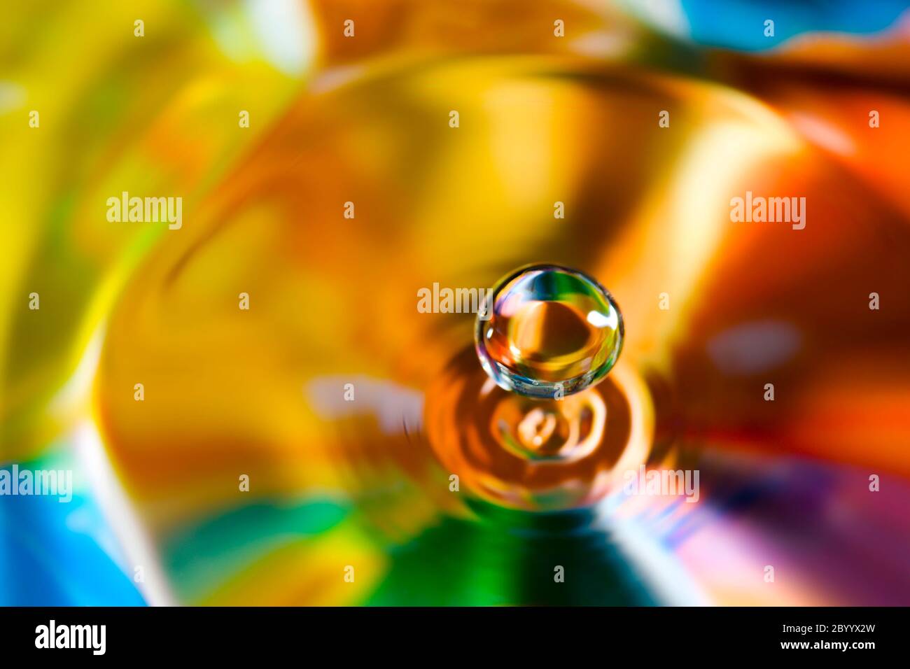 Colorful and Creative Water Drop Creations Stock Photo - Alamy