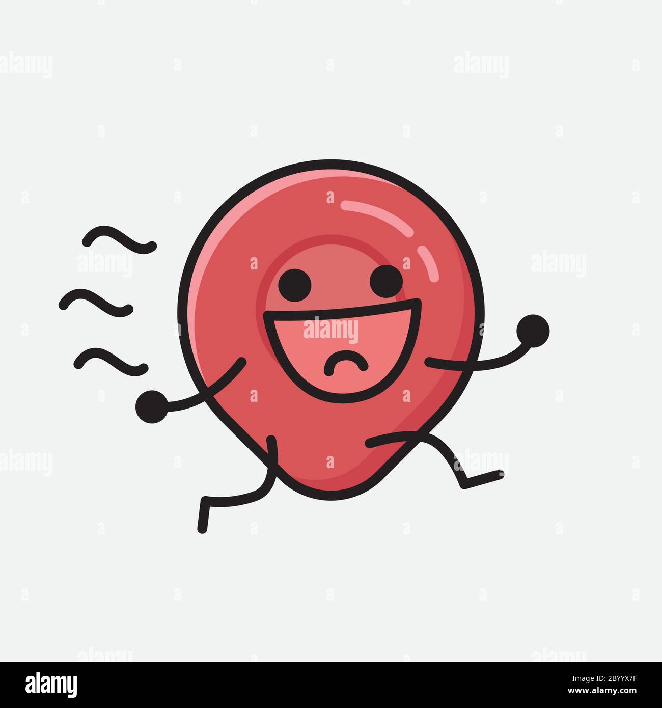 An illustration of Cute Pin Point Icon Mascot Vector Character in Flat ...