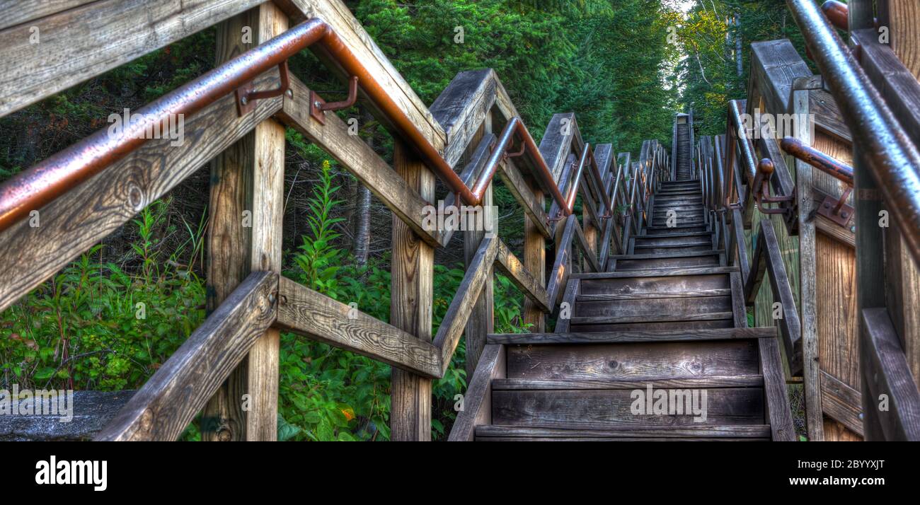 HDR of a long stairway Stock Photo - Alamy