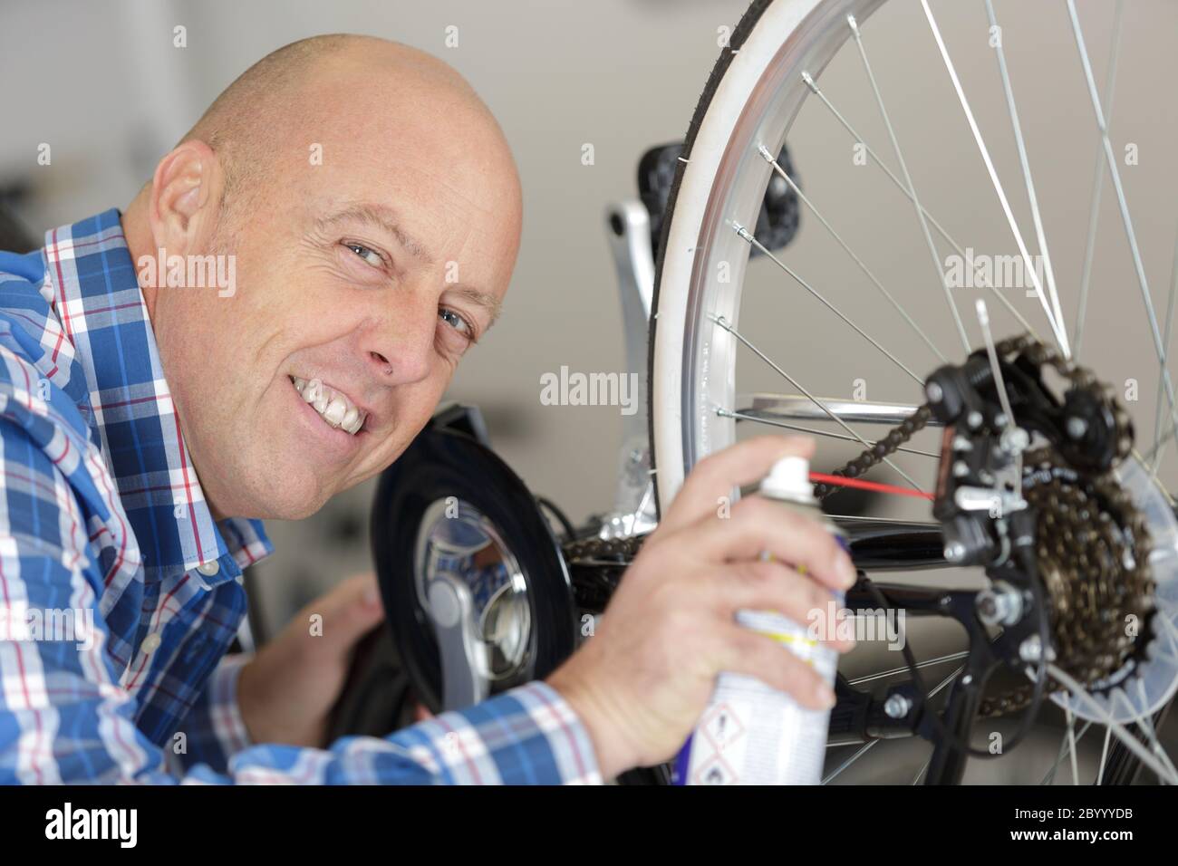 Male Oiling Bike High Resolution Stock Photography and Images - Alamy