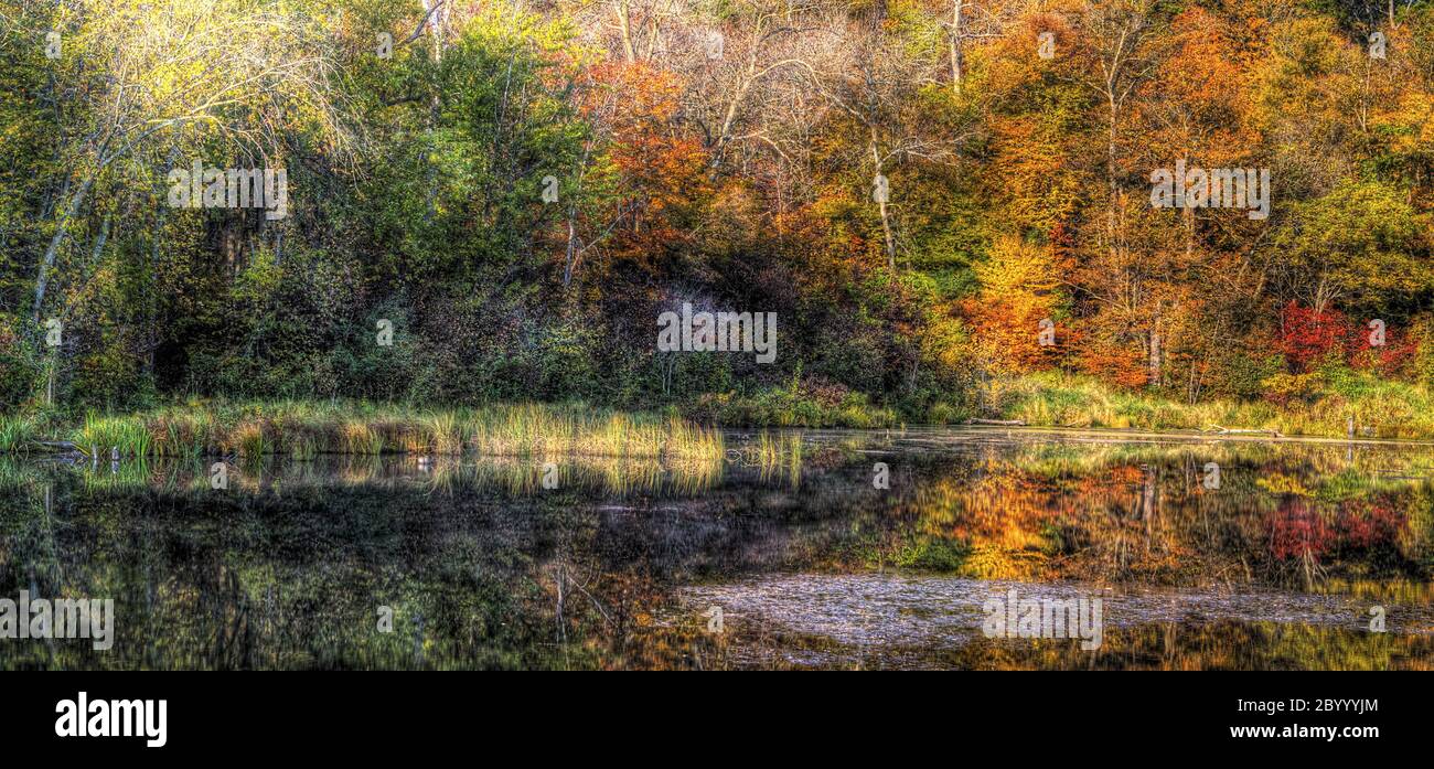 Colorful scenic Landscape in HDR Stock Photo - Alamy