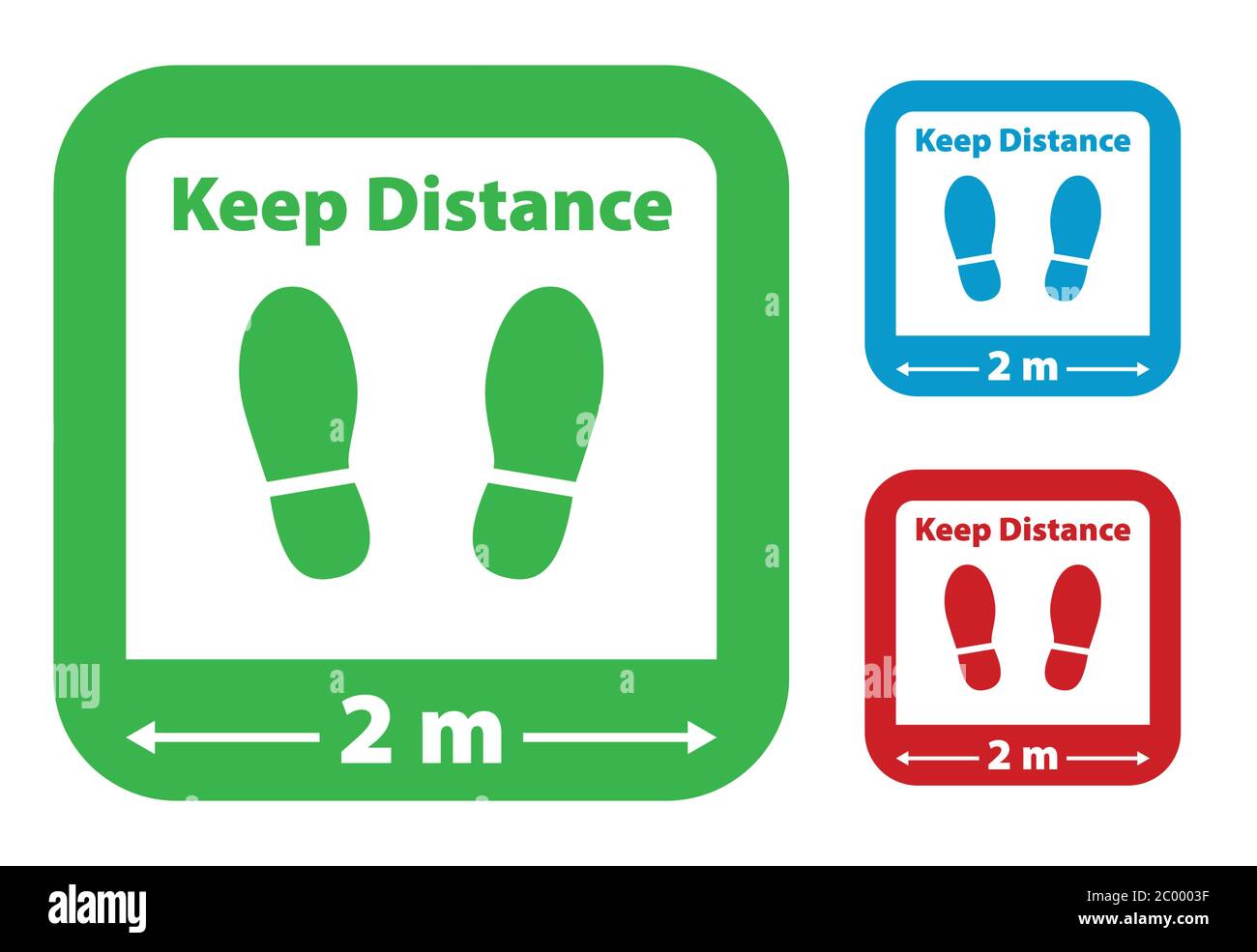 Notice please keep apart and practice social distancing to stop the ...