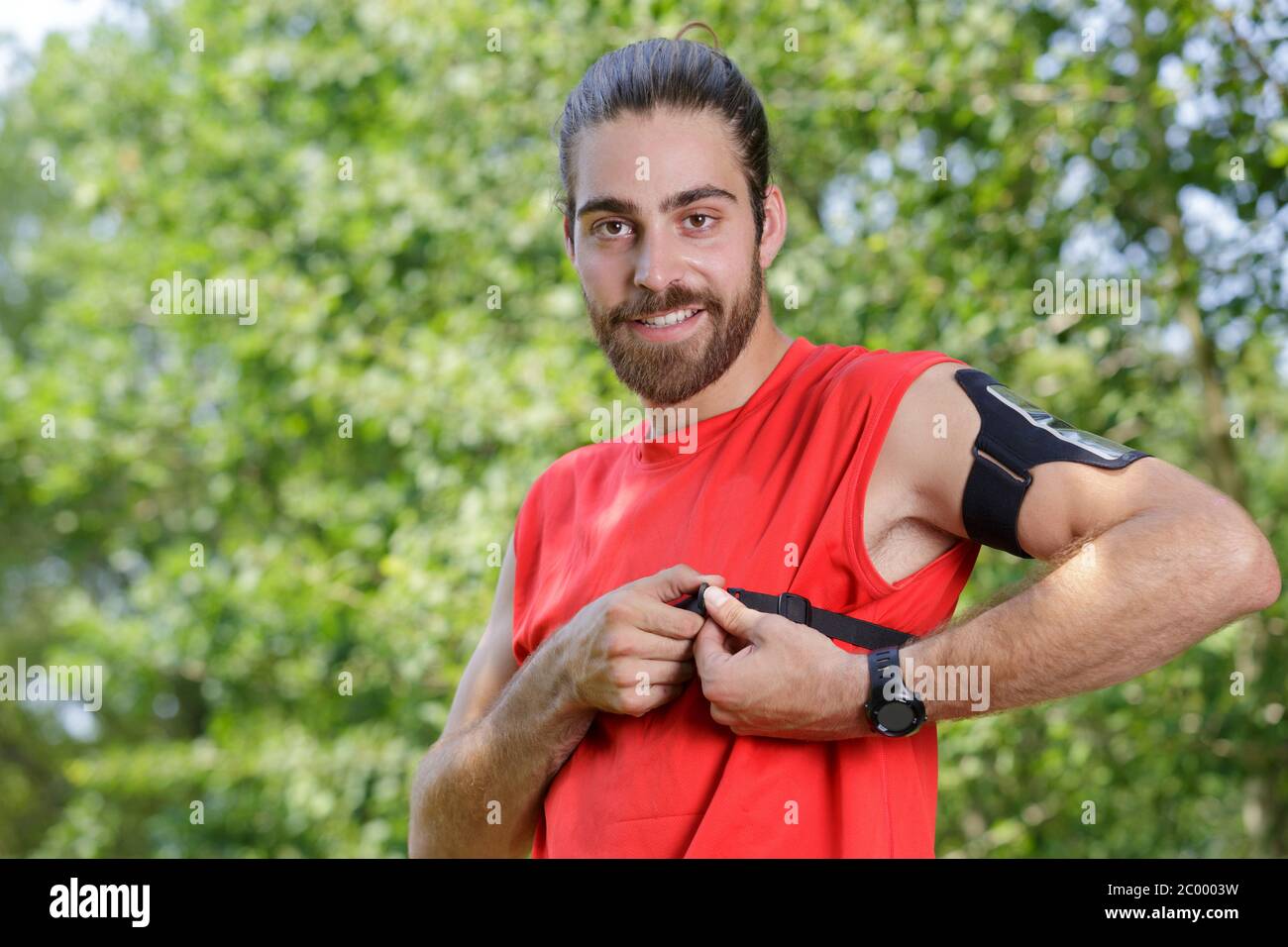 Chest strap hi-res stock photography and images - Alamy