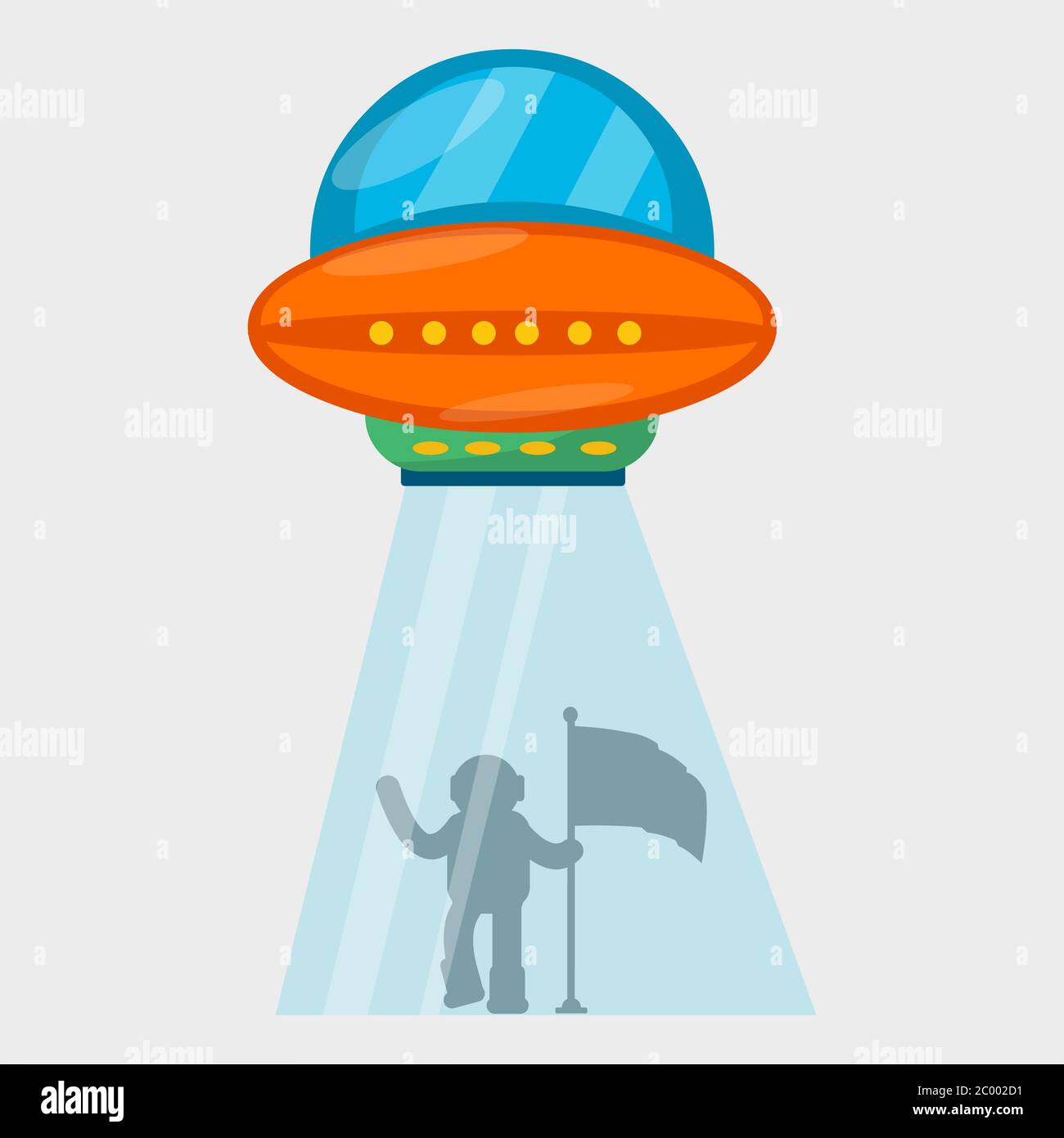 alien spaceship isolated vector illustration Stock Vector Image & Art ...