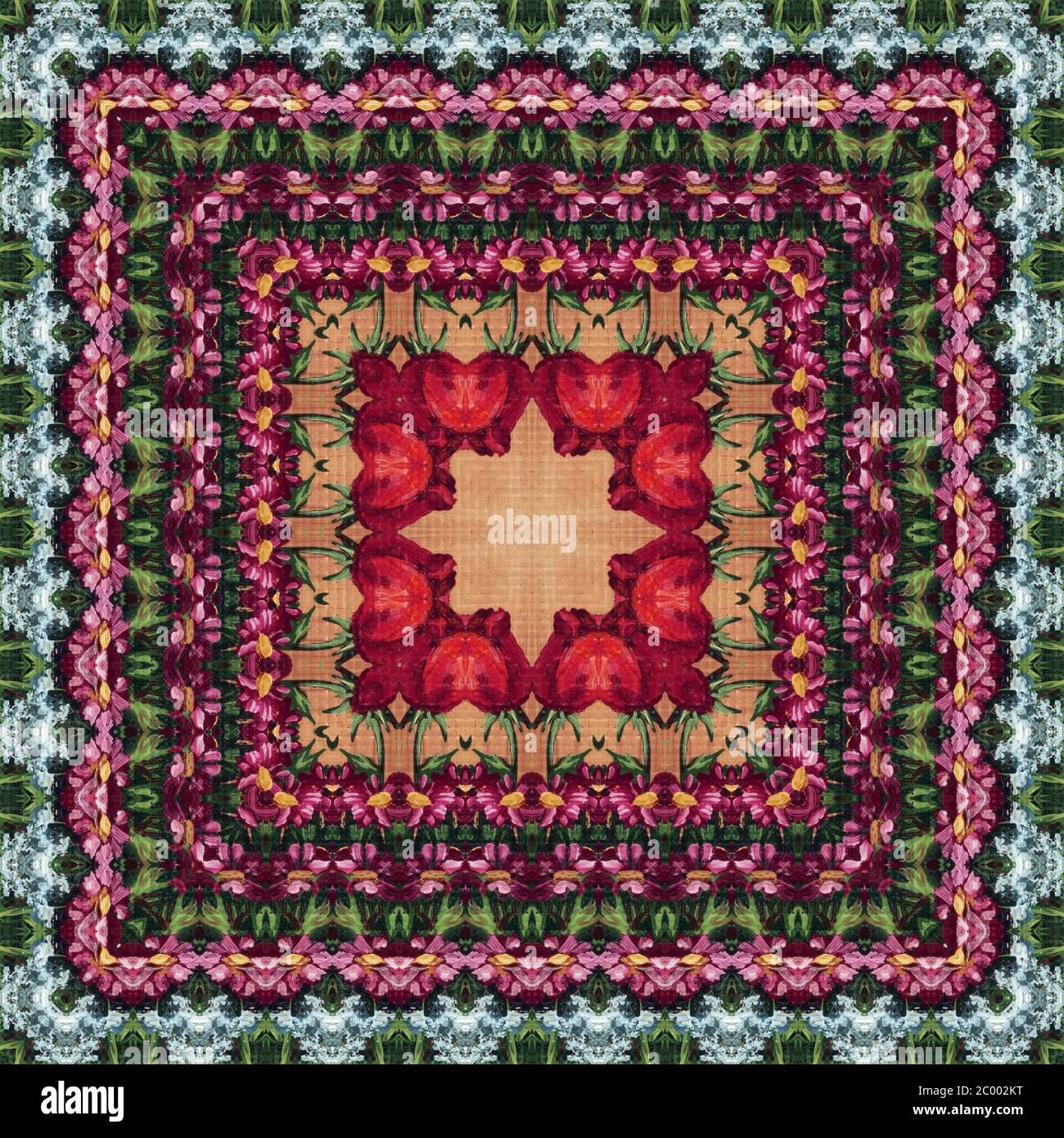 Seamless pattern floral palette hi-res stock photography and images - Alamy
