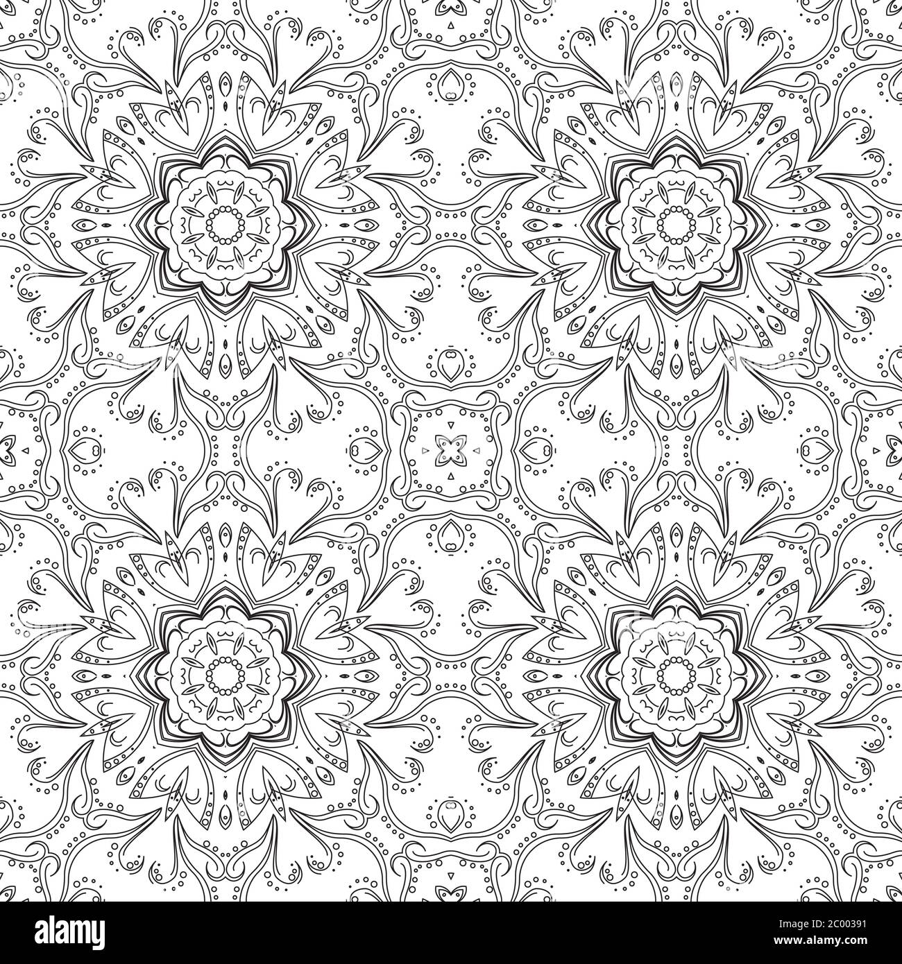 Ornamental line pattern Cut Out Stock Images & Pictures - Alamy