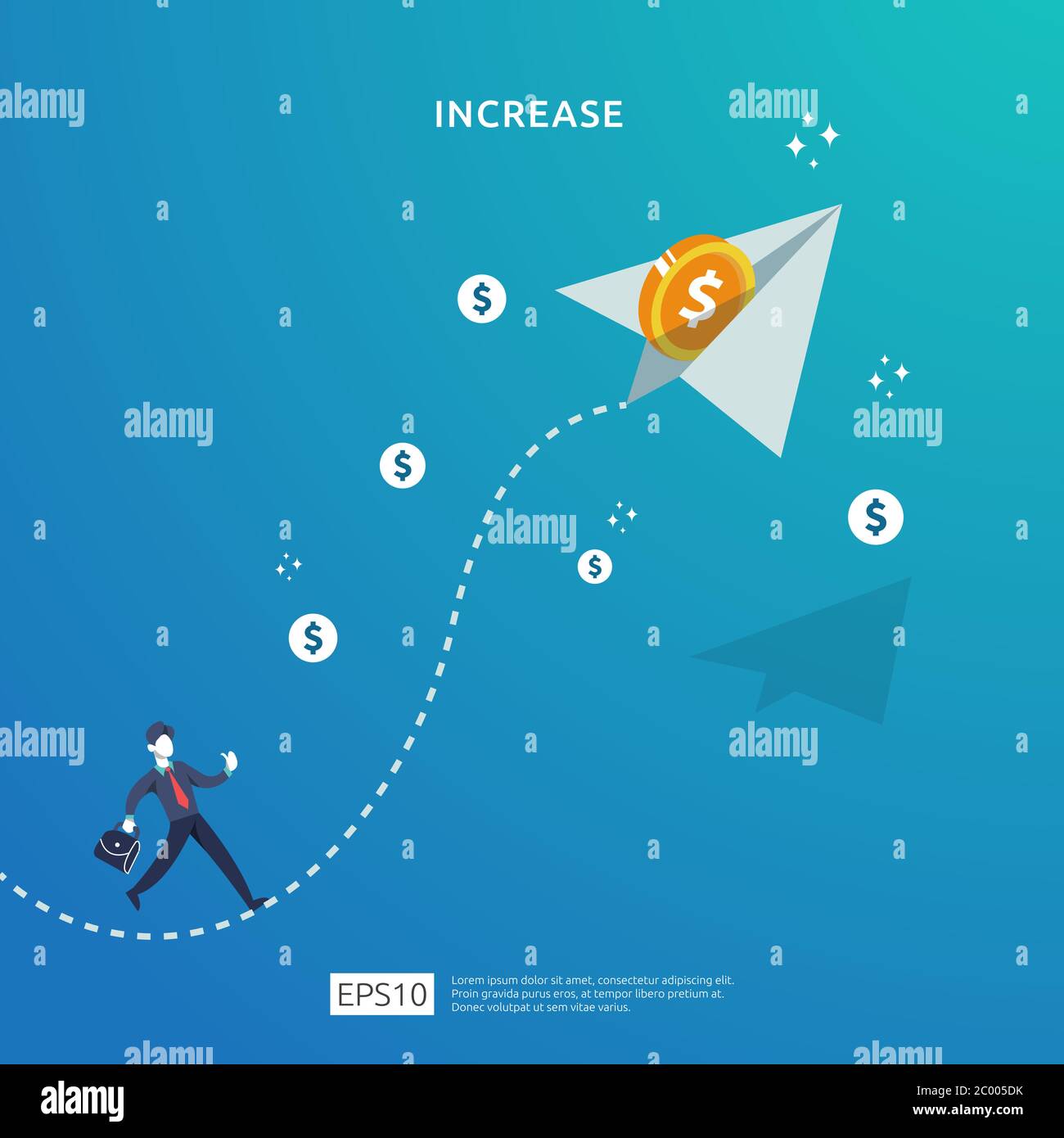 growth up arrow illustration concept. business profit grow or income ...