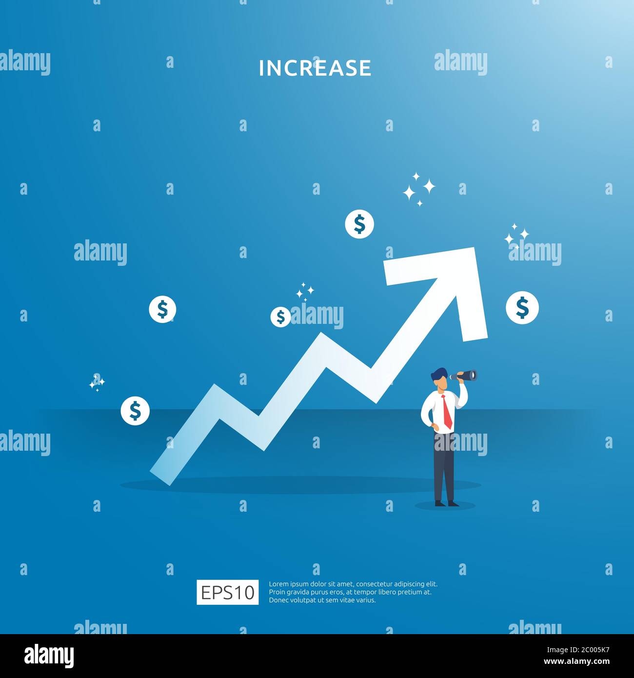 growth up arrow illustration concept. business profit grow or income ... growth up arrow illustration concept. business profit grow or income ...