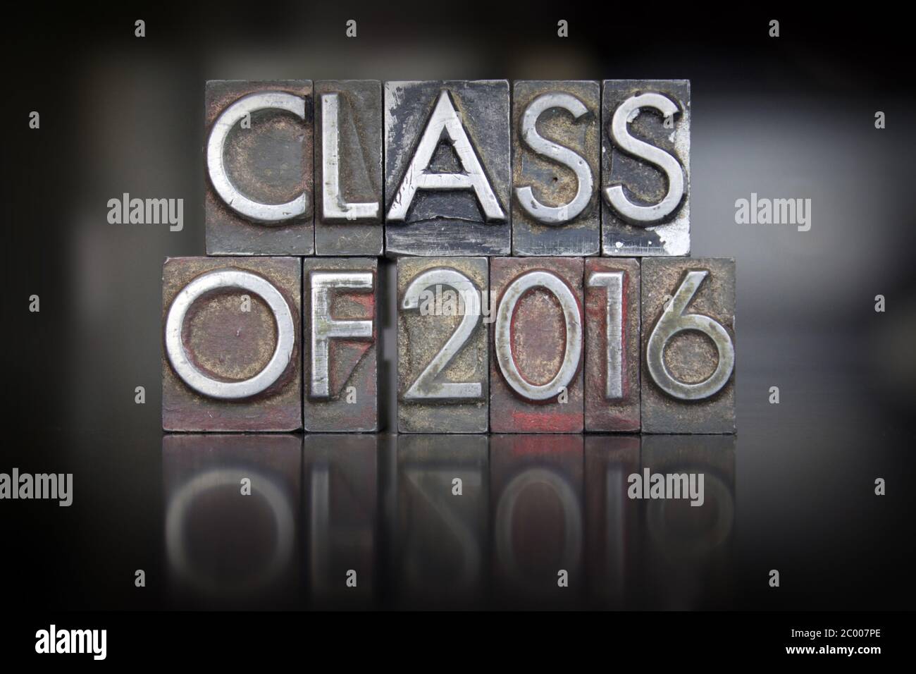 Class of 2016 Letterpress Stock Photo - Alamy
