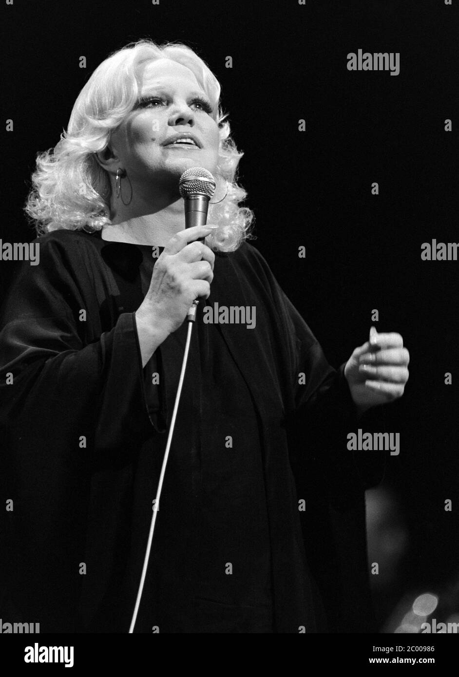 LONDON, UK. Nov 1980: Singer Peggy Lee at the rehearsals for the Royal ...