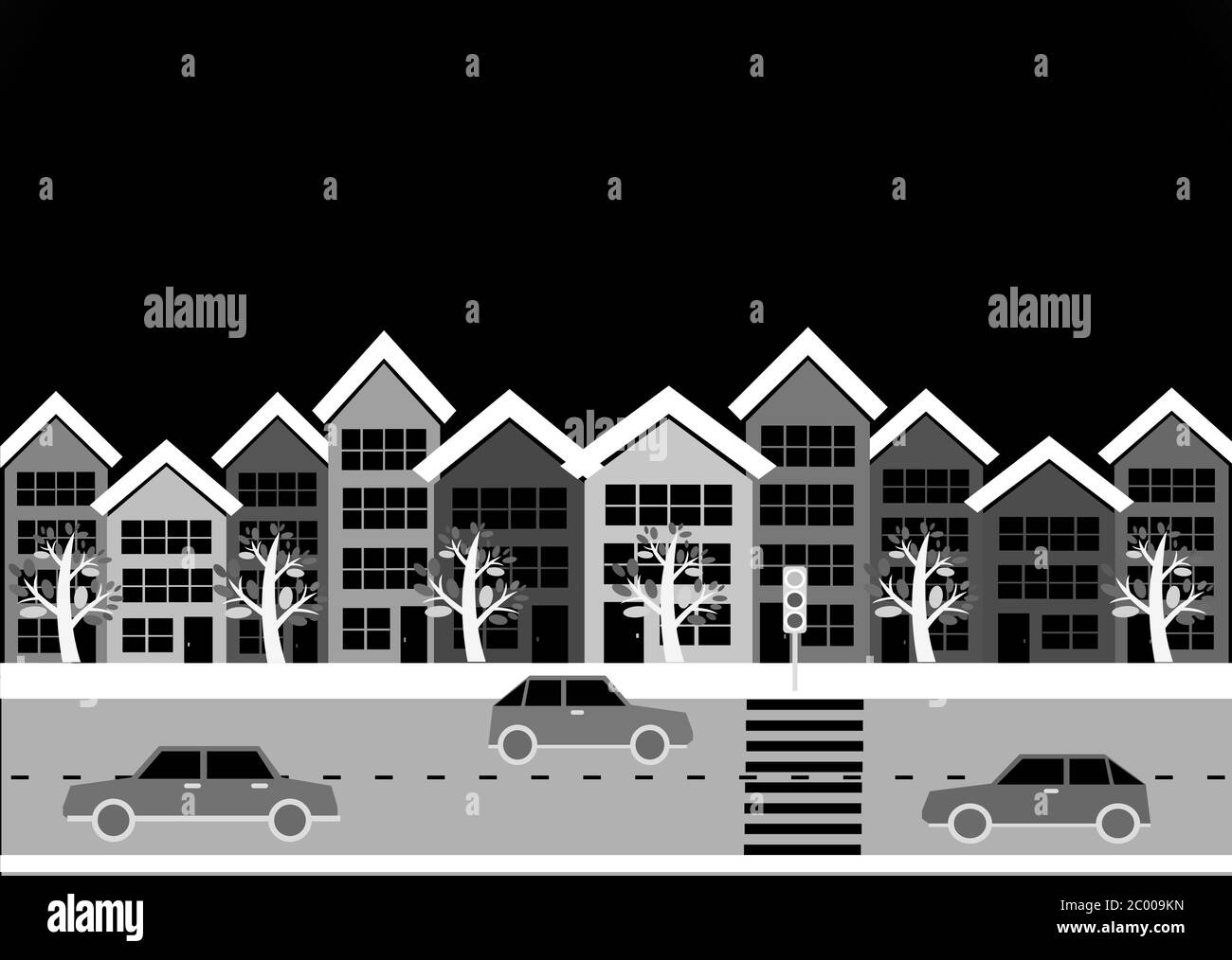 Colorful Cityscape Town city building design Stock Photo - Alamy